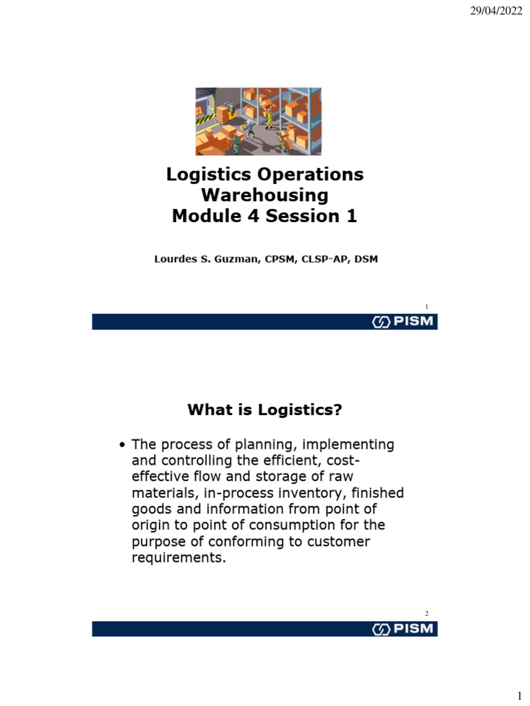 Warehouse manGEMENT | PDF | Warehouse | Logistics