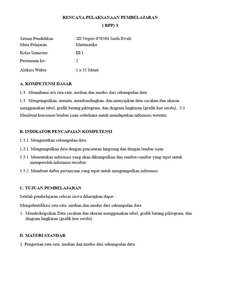 Tugas 2 PKM Marius RPP 3 Dan 4, Observasi, Lembar Refleksi Setelah Mengajar | PDF