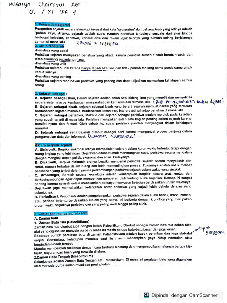 Ringkasan Materi Sejarah Kelas 12 | PDF