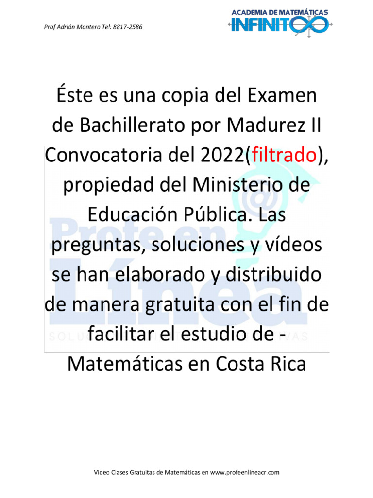 Examen BXM Setiembre 2022 | PDF
