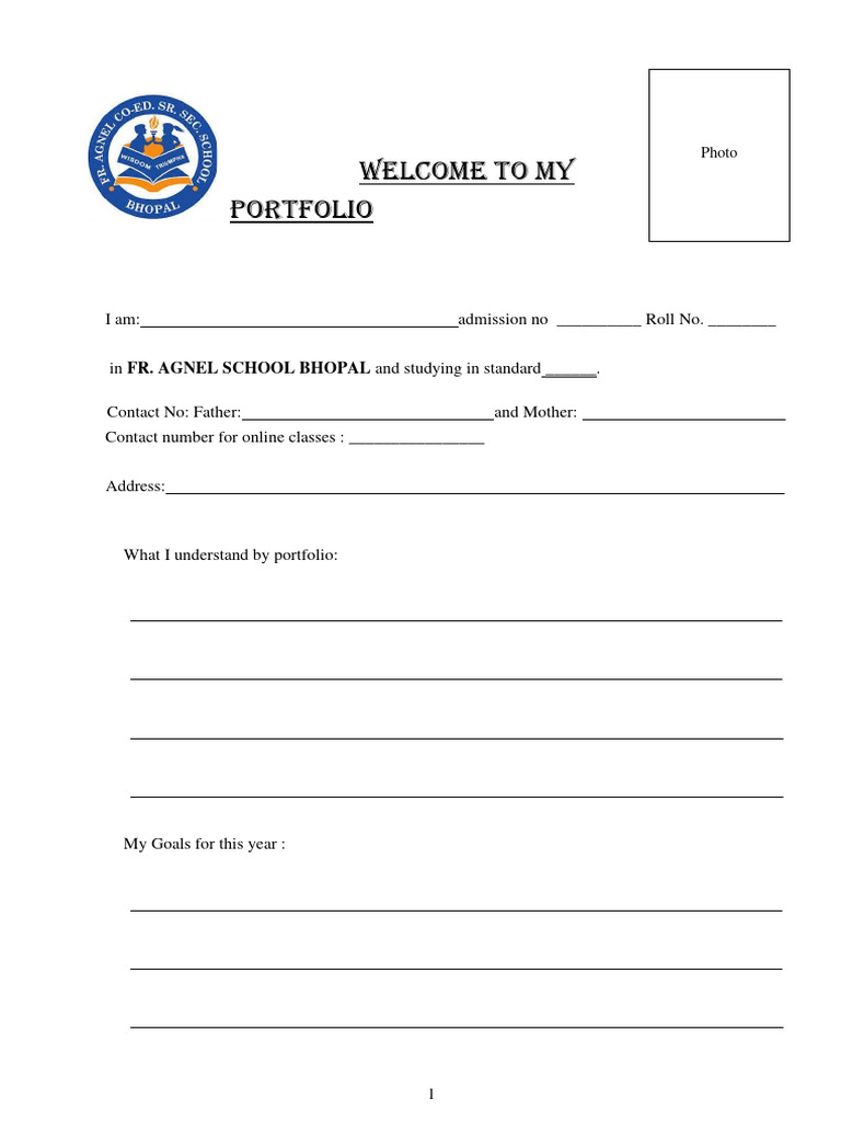 Portfolio Format 22 23 Pdf Teachers Social Psychology