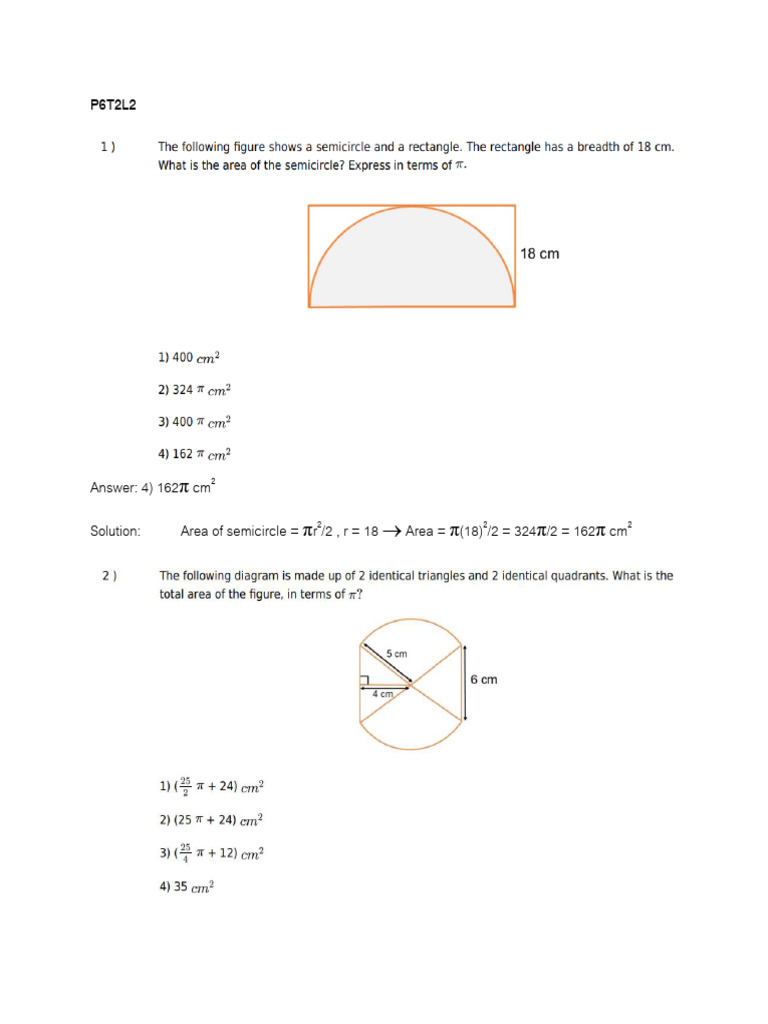 P6T2L2 | PDF | Area | Euclidean Plane Geometry