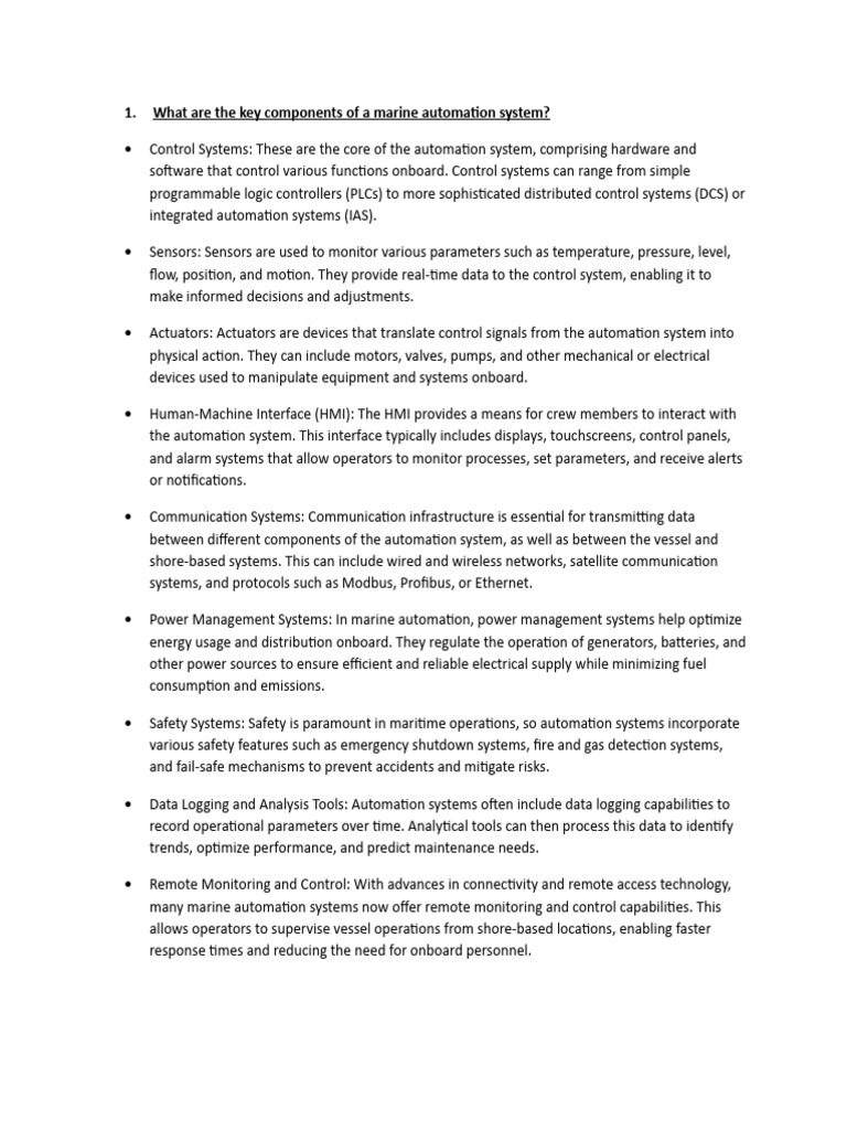 Marine Automation and Control | PDF | Automation | Reliability Engineering