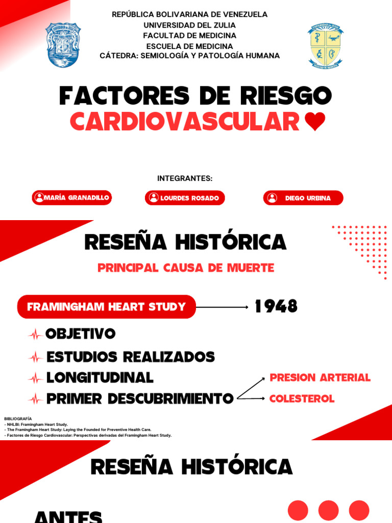 Factores de Riesgo Cardiovascular | PDF | Aterosclerosis | Endotelio