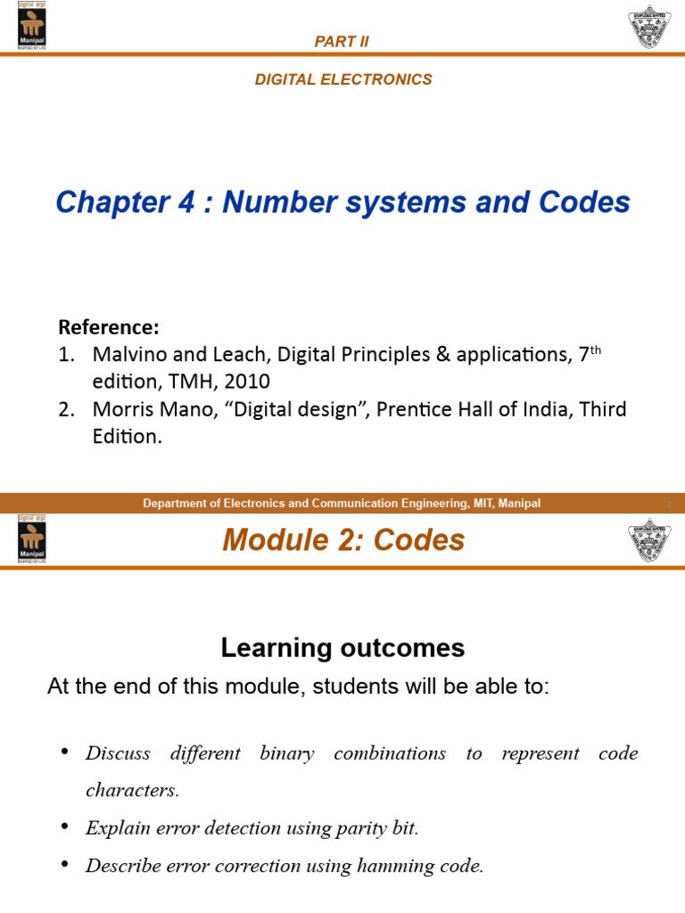 DigitalElectronics Numbersystem 2 | PDF | Error Detection And Correction | Binary Coded Decimal