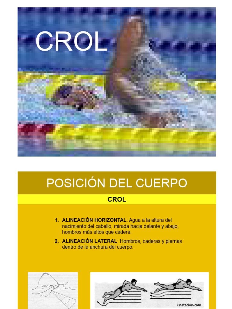 Tema 3. TÉCNICA CROL | PDF | Codo | Tobillo