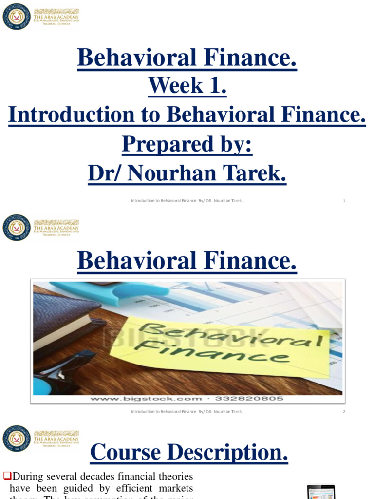 Understanding Behavioral Finance Basics | PDF | Behavioral Economics ...