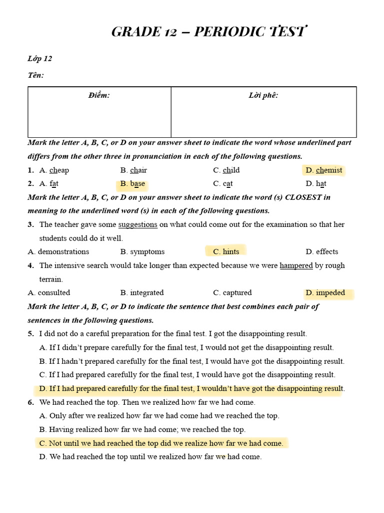 Grade 12a - Periodic Test | PDF | Advertising | Social Media