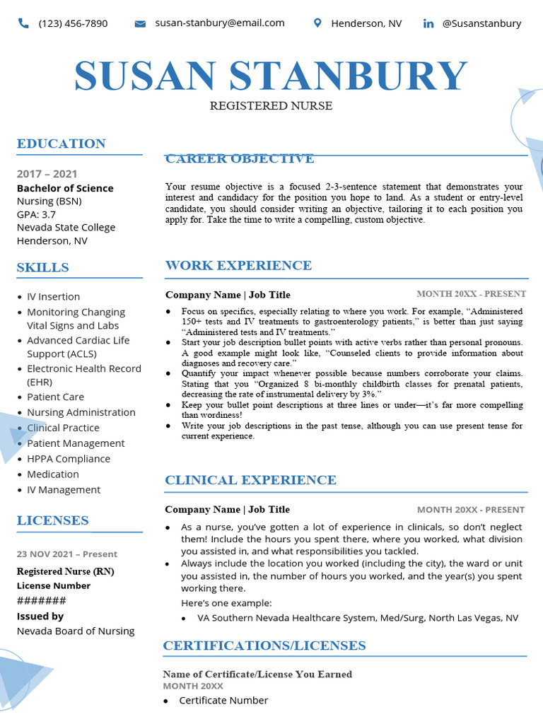 Nursing Resume Optimization Guide | PDF | Nursing | Electronic Health ...