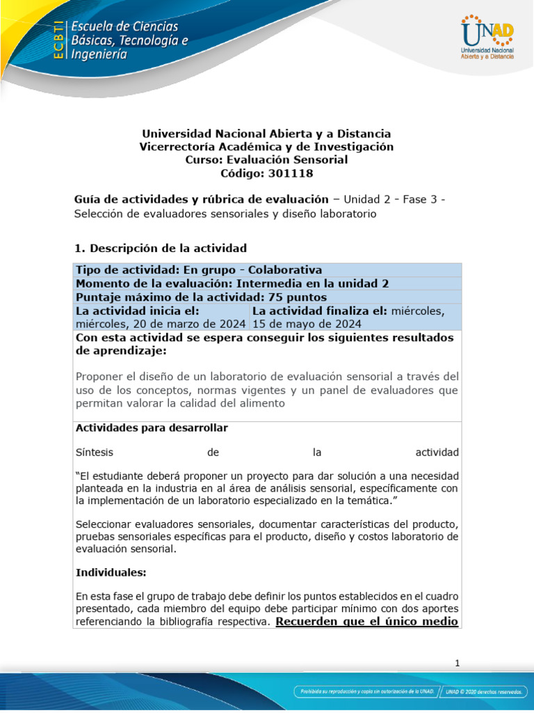 Guía de Actividades y Rubrica de Evaluación - Unidad 2 - Fase 3 - Selección de Evaluadores ...