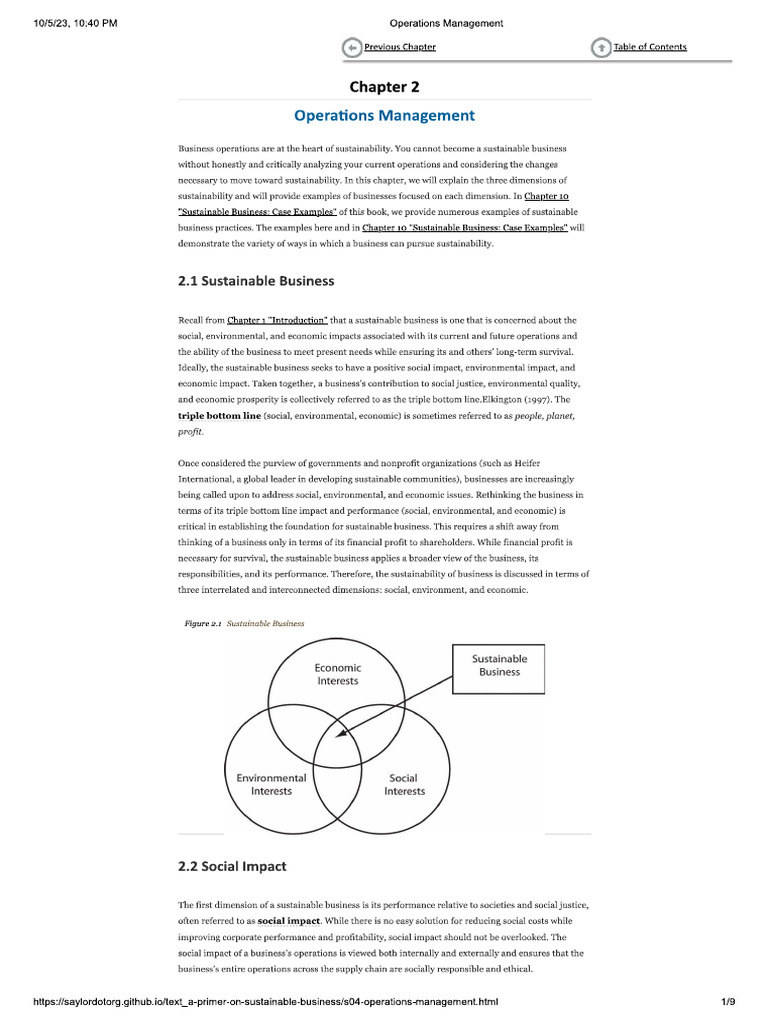 Operations Management | PDF