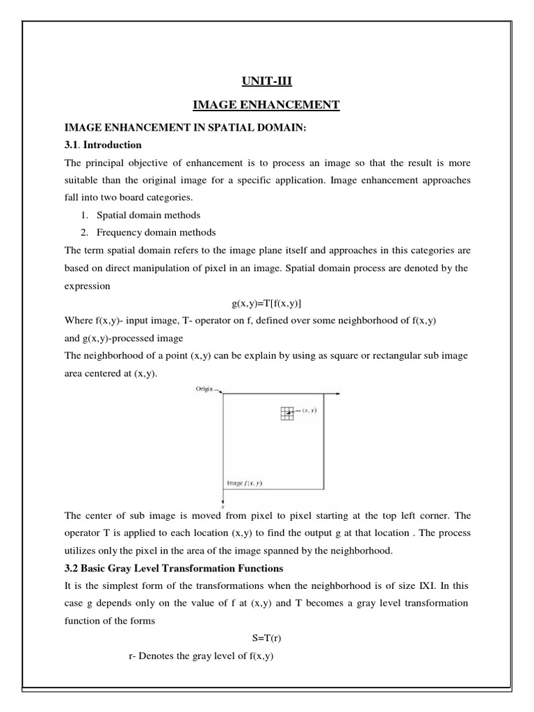 Dip Unit 3 | PDF | Digital Signal Processing | Function (Mathematics)