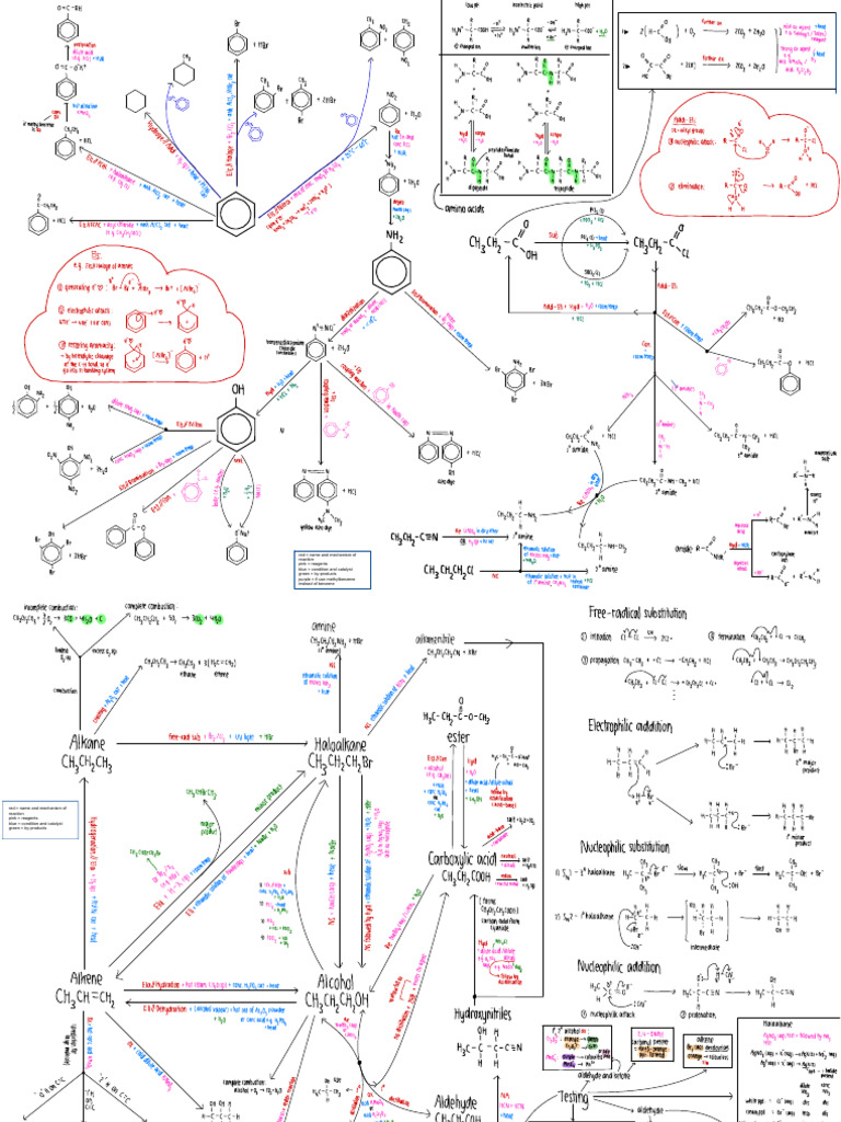As A2 Org Map | PDF | Chemistry | Branches Of Thermodynamics