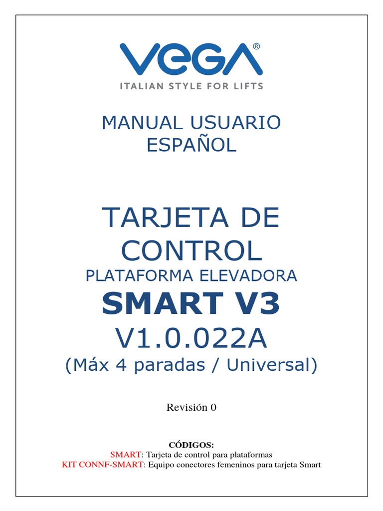 (Vega-Esp) Manual Smart v3 V1.0.022a Rev.0 | PDF | Diseño | Bienes ...