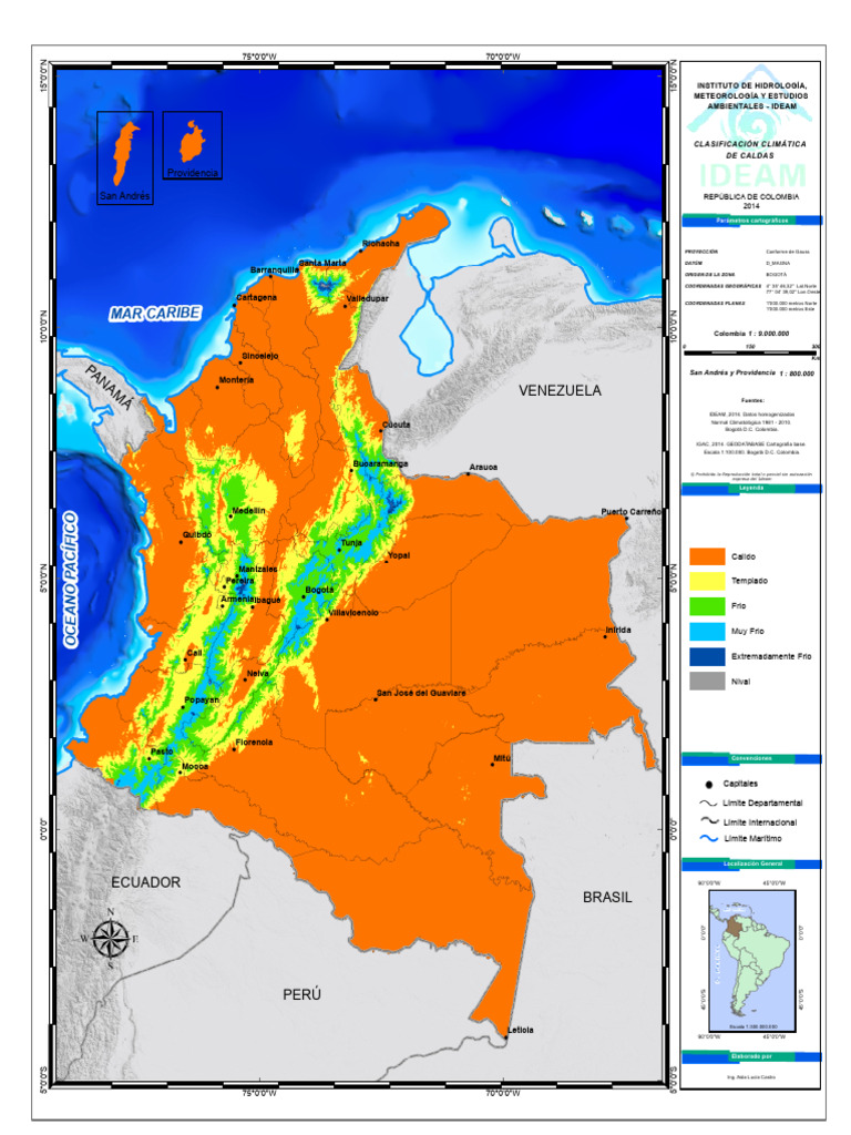 Clasificacion Climatica de Caldas 2014 | PDF | Colombia | Ciencias de la Tierra