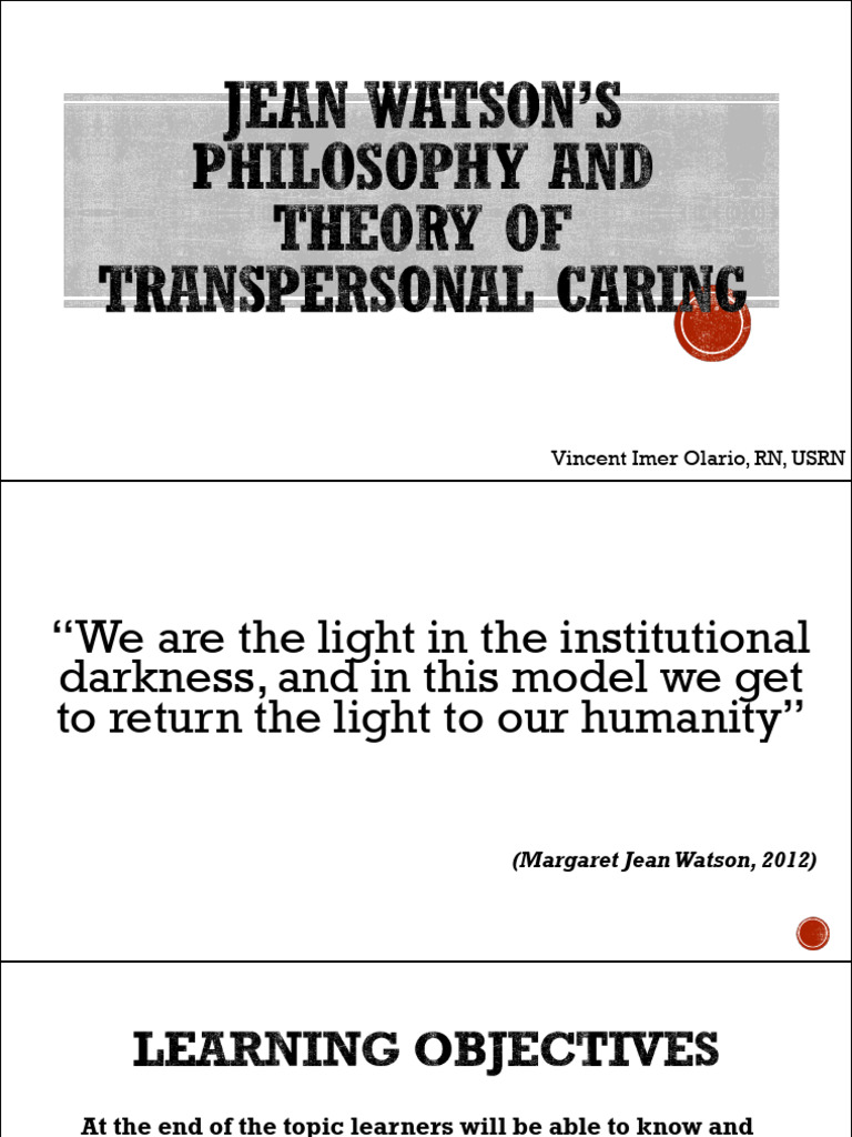 Watson TFN | PDF | Nursing | Cognitive Science