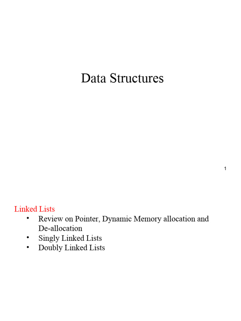 Chapter 4 Linked Lists 2022 Final | PDF | Pointer (Computer Programming) | Computer Science