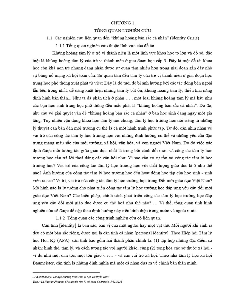 CHƯƠNG 1 T NG Quan Nghiên C Umm | PDF