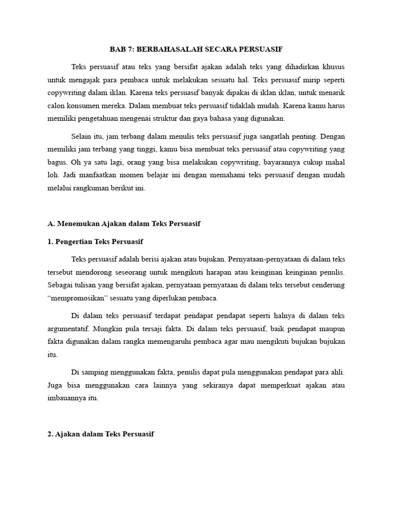 Teks Persuasi | PDF