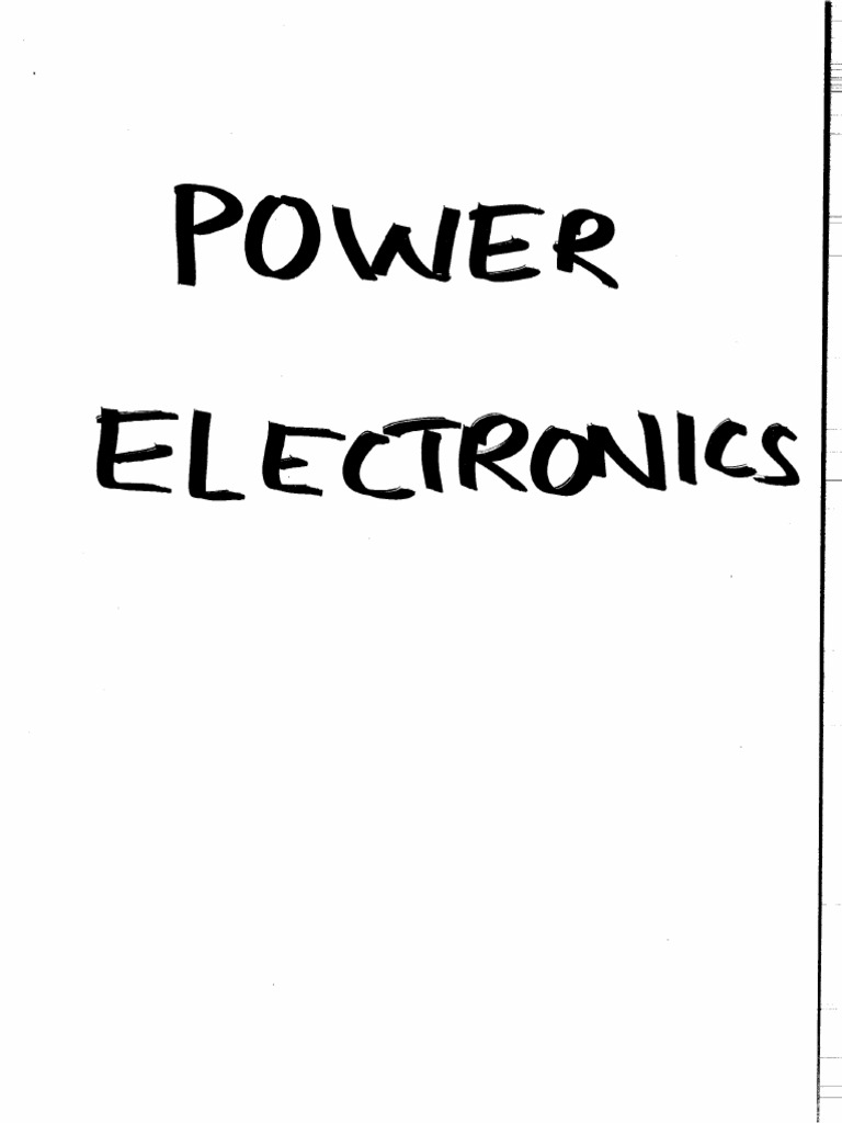 Power Electronics 2017 - 18 | PDF