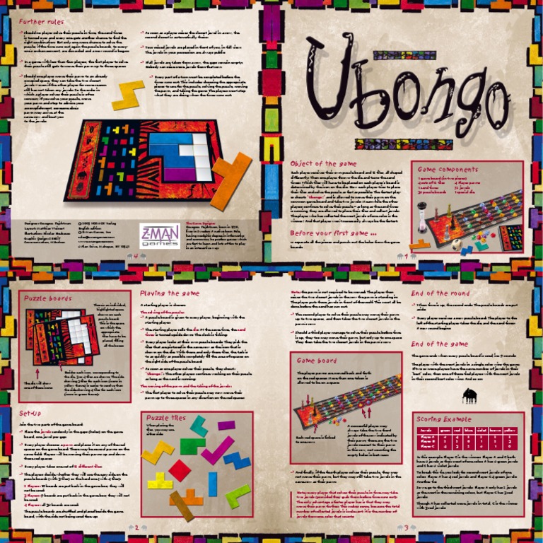 Ubongo Rules | Download Free PDF | Gemstone | Leisure
