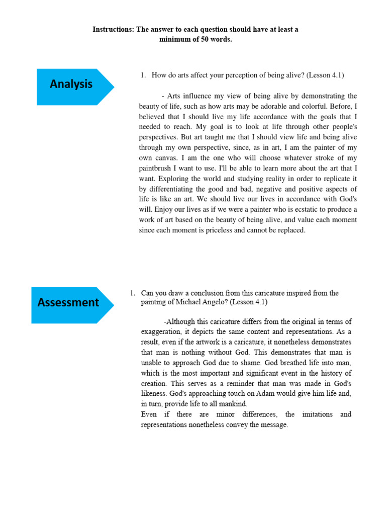 GEAP - Module 4 Assessment | PDF | Creativity | Paintings