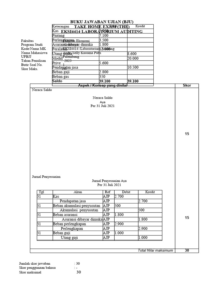 Lab. Auditing-THE | PDF