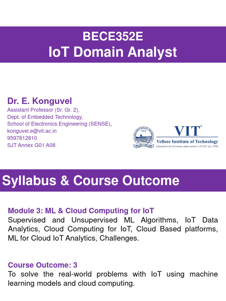 5-Supervised & Unsupervised ML Algorithms, IoT Data Analytics-06!02!2024 | PDF | Machine ...