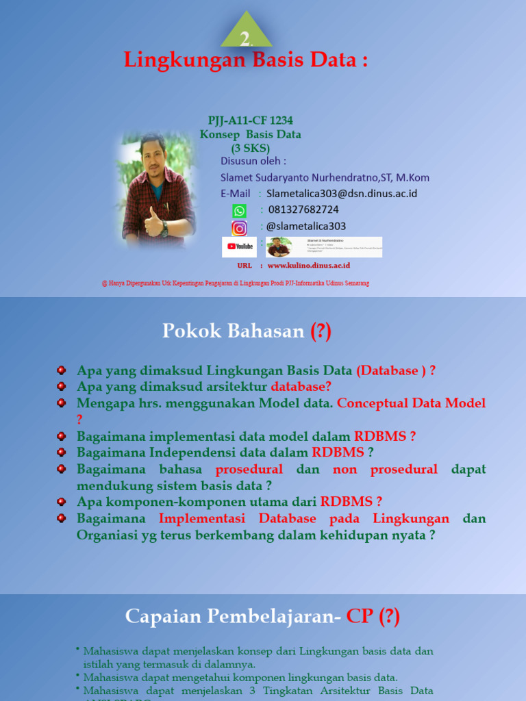 Konsep dan Arsitektur Basis Data | PDF