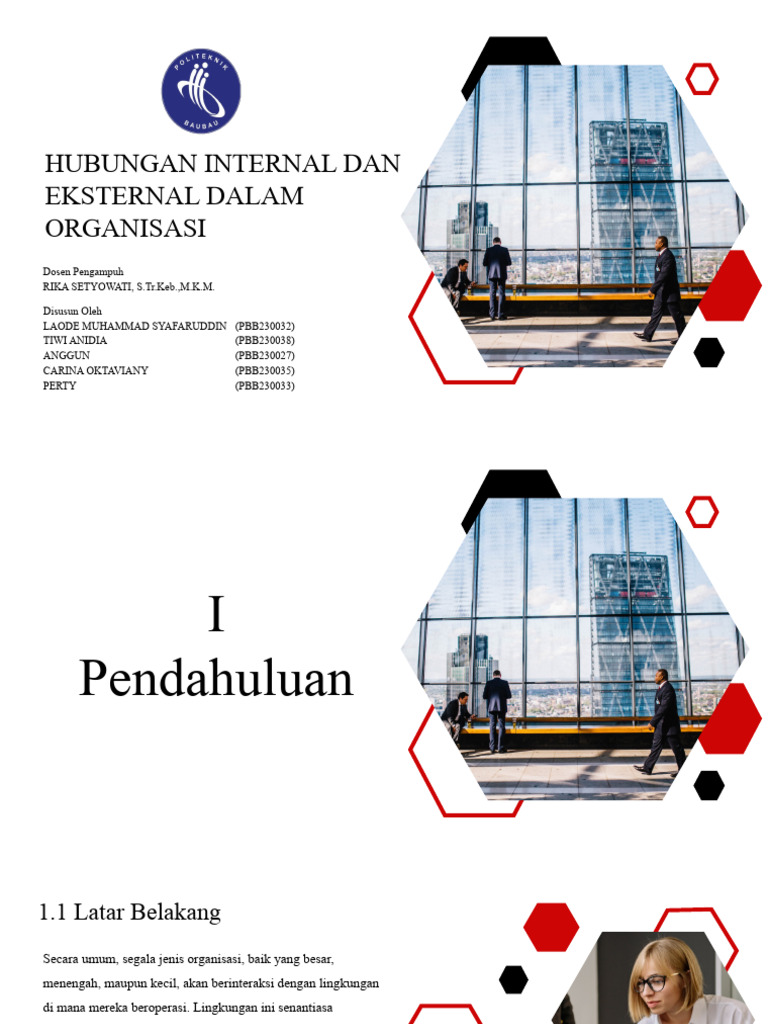 Hubungan Internal Dan Eksternal Dalam Organisasi II | PDF