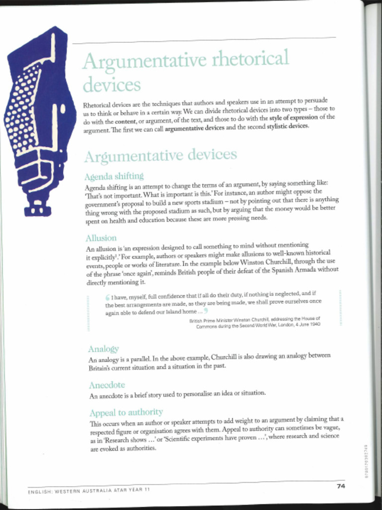 Argumentative Rhetorical Devices | PDF