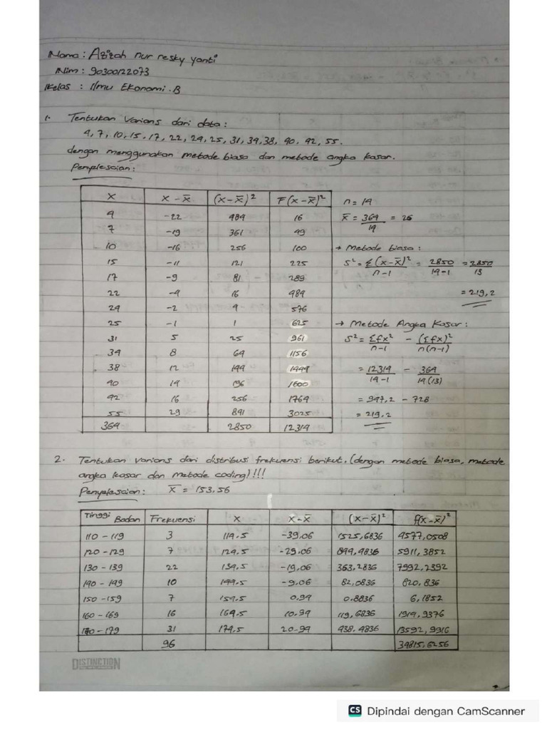 Perhitungan Statistika | PDF