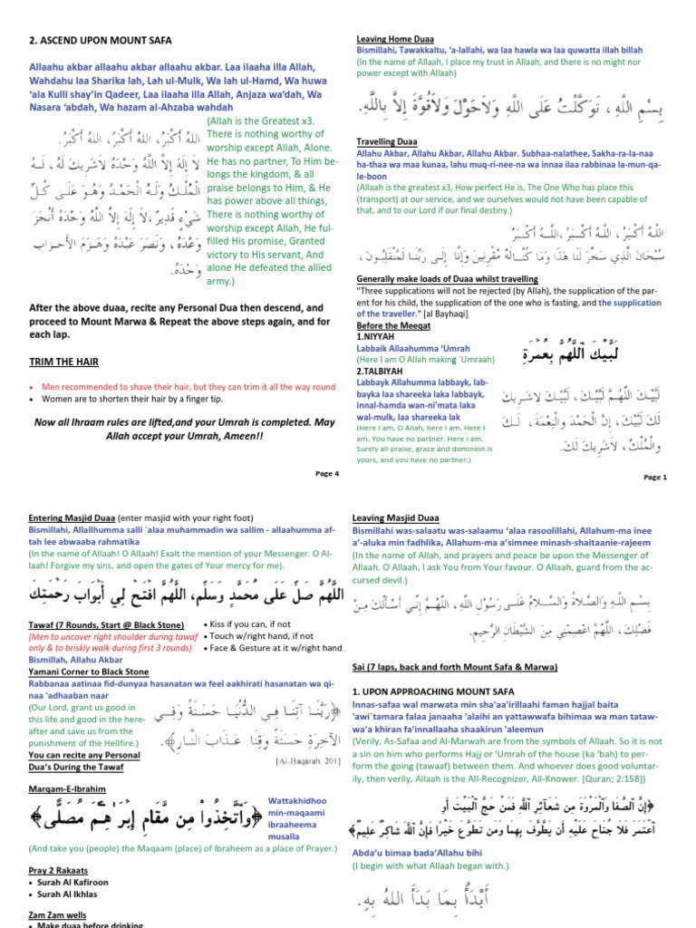 Umrah Leaflet | PDF | Islamism | Abrahamic Religions