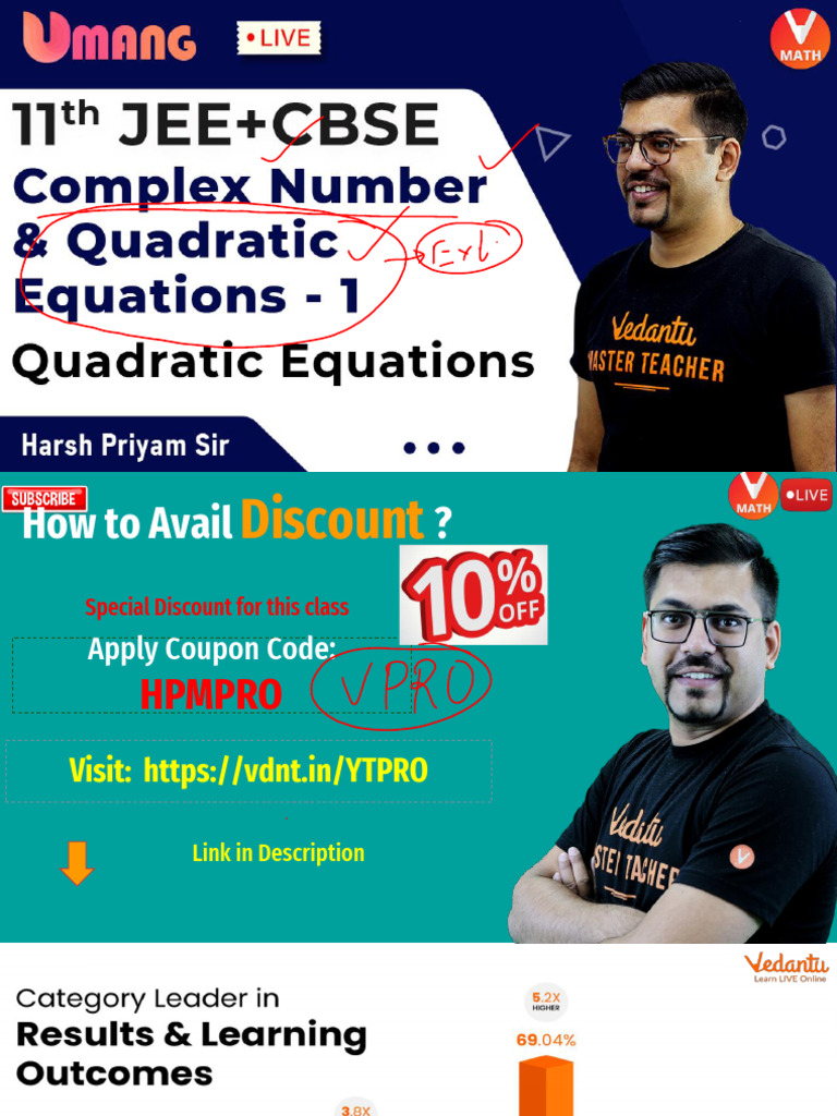 Quadratic & Complex - V-Math - Harsh Sir | PDF | Complex Number ... Quadratic & Complex - V-Math - Harsh Sir | PDF | Complex Number ...