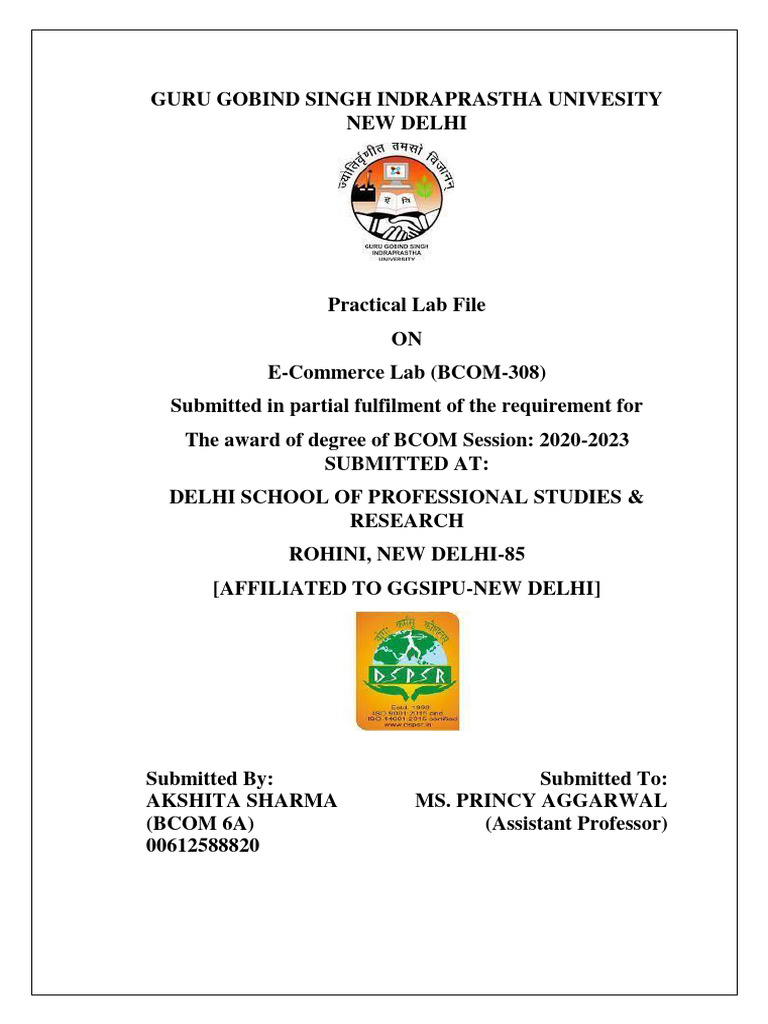 Ecommerce Lab File | PDF | Html Element | Hyperlink