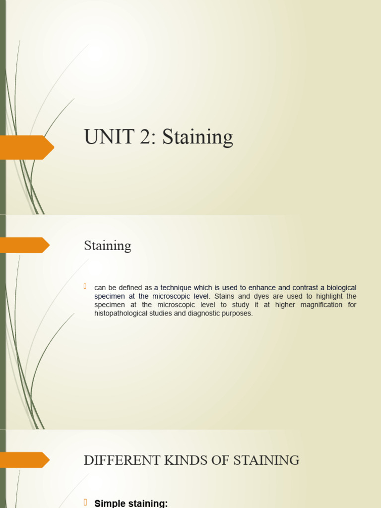 Unit 2 | Download Free PDF | Staining | Growth Medium