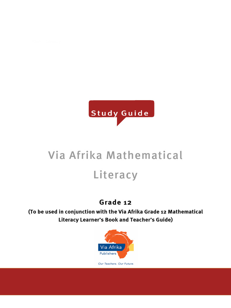 Maths Lit 12 Study Guide | PDF | Expense | Option (Finance)