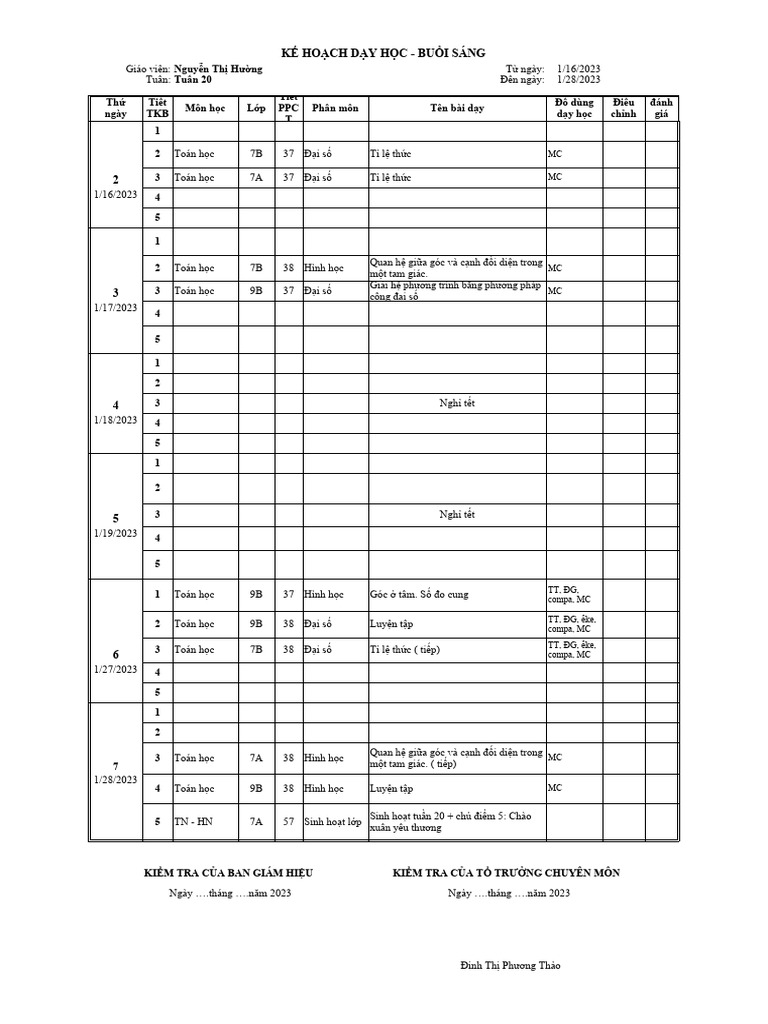 LBG Sang Tuan 20 Nguyen Thi Huong | PDF