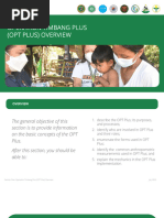 OPT Plus Guidelines | PDF | Malnutrition | Sampling (Statistics)