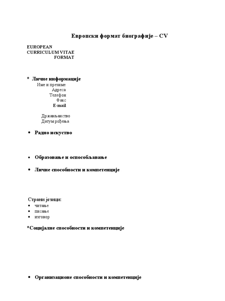 Blanko - CV | PDF