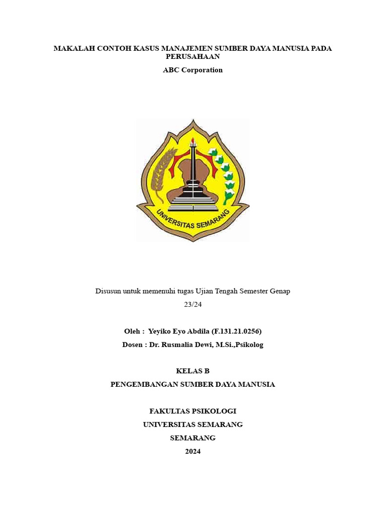 Manajemen SDM di ABC Corporation | PDF