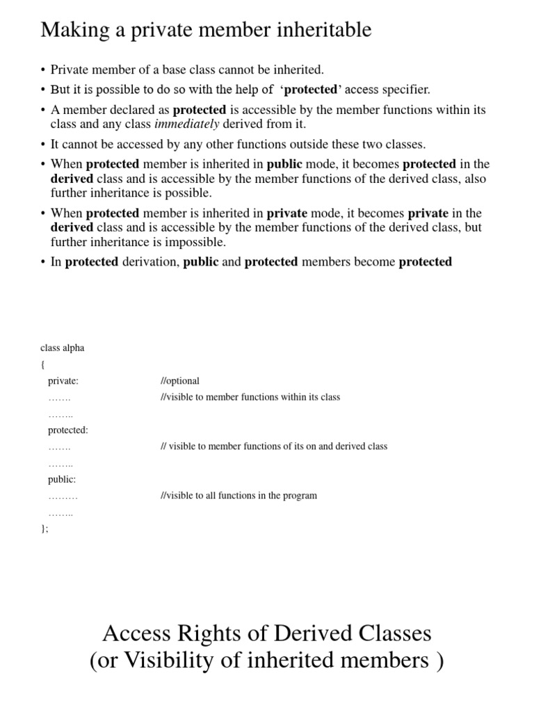 Oops Privateinheritance | PDF