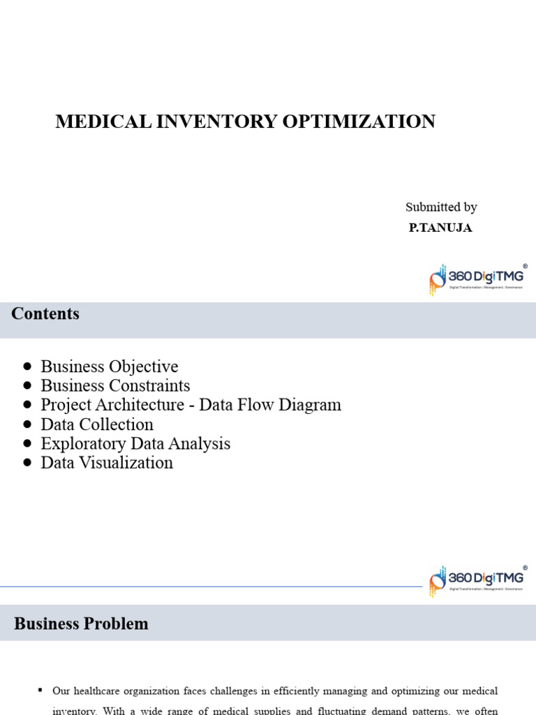 DA Final Presentation Templete - SARAN | PDF | Inventory | Data Analysis