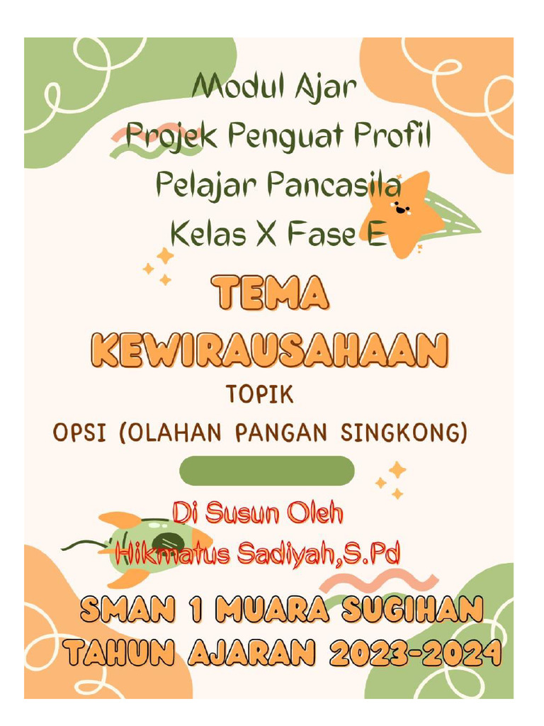 Modul P5 Kewirausahaan | PDF