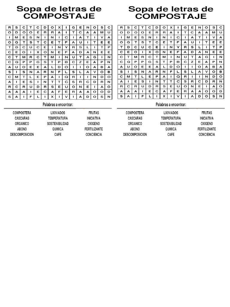 Copia Soopa de Letras Compost | PDF