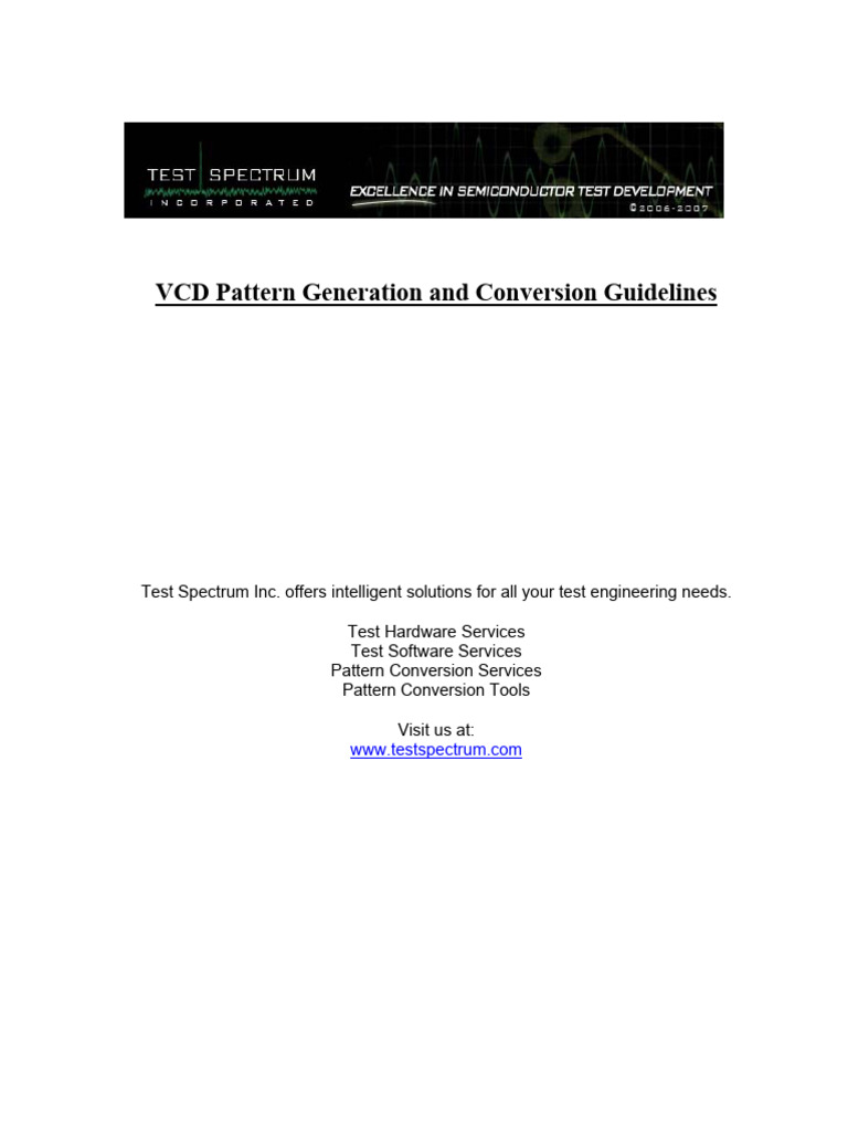 TSI VCD Patttern Conversion Guideline | PDF | Simulation | Input/Output