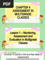 CHAPTER 4 Multigrade | PDF | Educational Assessment | Differentiated Instruction