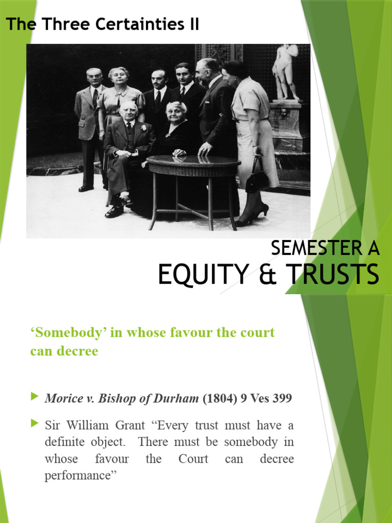 06 The Three Certainties II | PDF | English Trust Law | Private Law