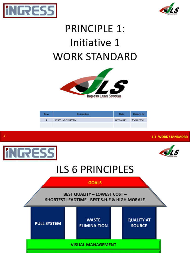 1.1 Work Standard | PDF | Standardization | Business
