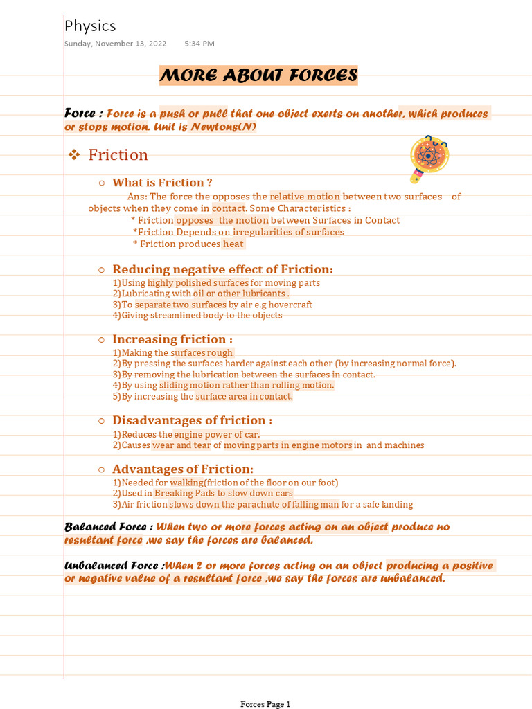 Forces | PDF | Force | Acceleration